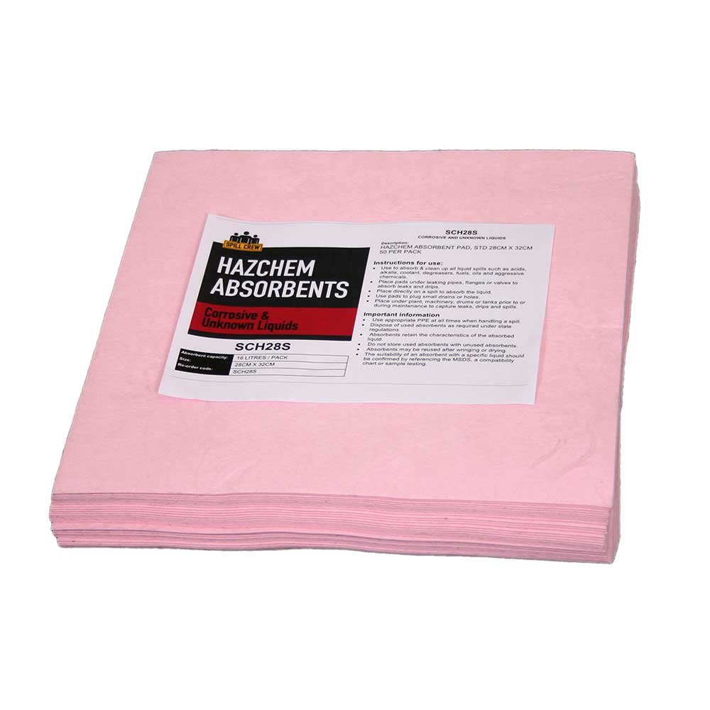 Chemical Absorbent Pads for Absorbing Harsh Chemicals – Titan Safety
