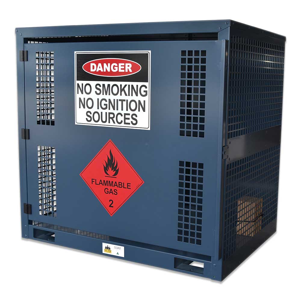Forklift Gas Bottle Storage Cage 6x Cylinder. Made to AS4332-2004 ...